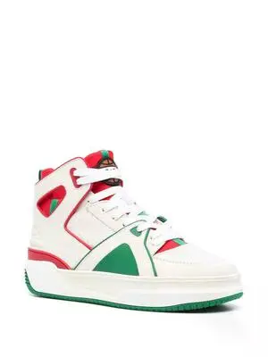 JUST DON Panelled Leather Sneakers - Neutrals