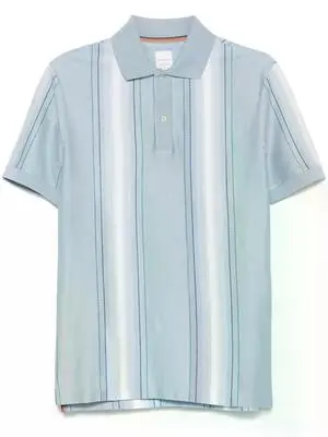 Paul Smith Striped Polo Shirt - Blue