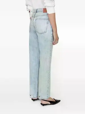 ANINE BING Bleached Ripped Jeans