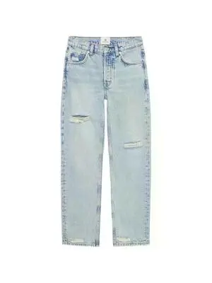 ANINE BING Bleached Ripped Jeans