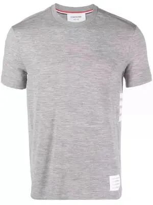 Thom Browne 4-bar Wool T-shirt - Grey