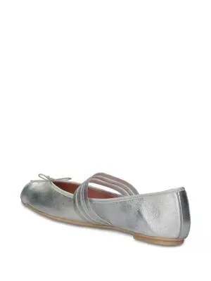 Pretty Ballerinas Tone Metallic Leather Ballerina Shoes
