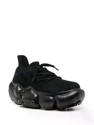 GROUNDS Moopie Hairy Sneakers - Black