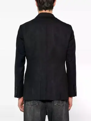 ERALDO Frayed Pinstriped Wool Blazer