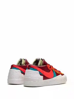 Nike X Kaws X Sacai Blazer Low Sneakers - Red