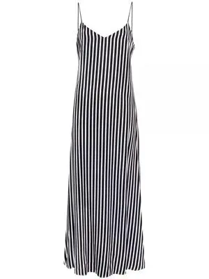 Tommy Hilfiger Sleeveless Striped Maxi Dress - Blue