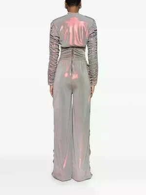 MITILIANE COUTURE Metallic Ruched Jumpsuit