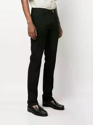 BILLIONAIRE Logo Embroidered Straight-leg Jeans