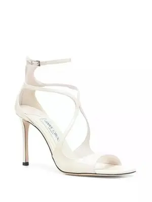 JIMMY CHOO Azia Square-toe Sandals - White