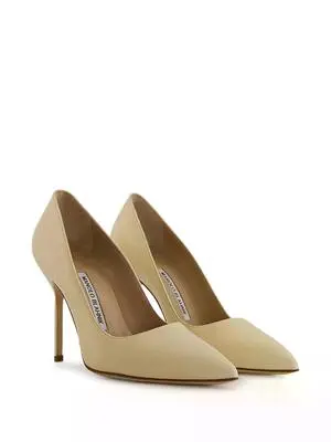 Manolo Blahnik 105mm Leather Pumps