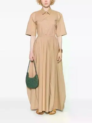 THELATEST Pleat-detailed Midi Skirt
