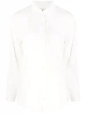 PAULA Long-sleeve Silk Shirt - Neutrals