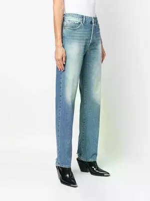 3x1 Distressed Straight-leg Jeans