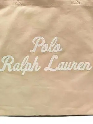 Polo Ralph Lauren Embroidered Logo Canvas Tote Bag