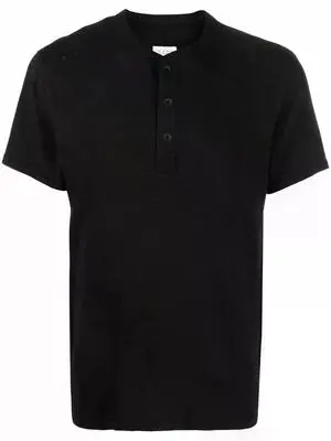 Rag & Bone Short-sleeve Henley T-shirt - Black
