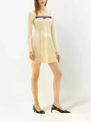 COURREGES Racer Mini Dress - Neutrals