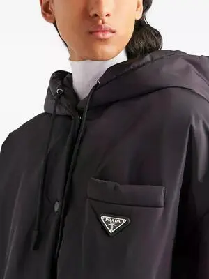 Prada Re-nylon Raincoat With Triangle Logo