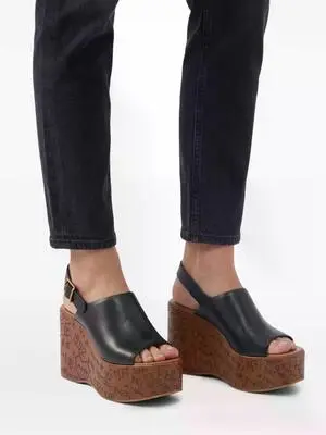 Chloé 80mm Maxime Wedge Sandals