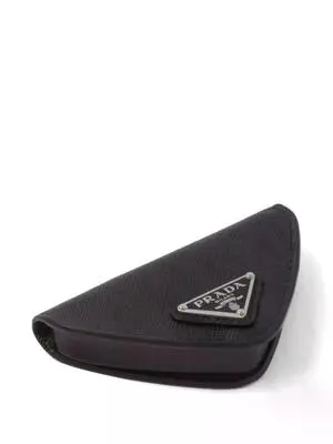Prada Saffiano Logo-plaque Coin Wallet