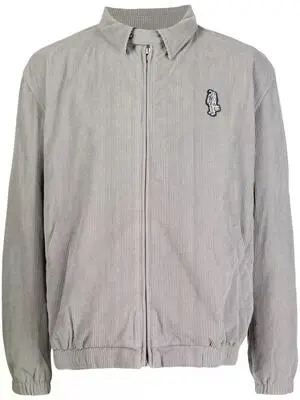 BILLIONAIRE BOYS CLUB Logo Zip-up Shirt Jacket - Grey