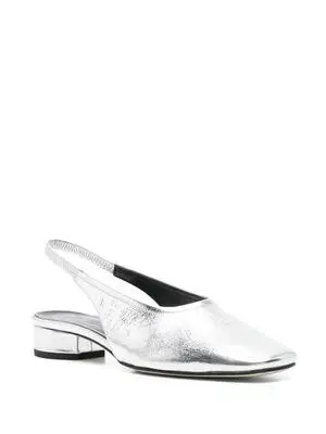 AeydĒ 25mm Dua Slingback Pumps - Silver