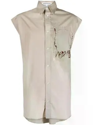JORDANLUCA Skulls Cotton Shirt
