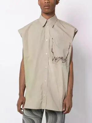 JORDANLUCA Skulls Cotton Shirt