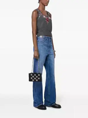 Rabanne Embroidered Tank Top - Grey
