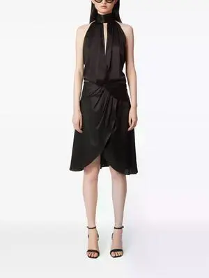 Nina Ricci Halterneck Ruched Dress