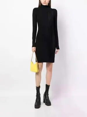 Stella McCartney Asymmetric Fringed Knitted Dress
