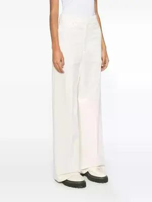 SEMICOUTURE Palazzo Trousers With Pressed Crease
