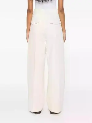 SEMICOUTURE Palazzo Trousers With Pressed Crease