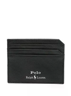 Polo Ralph Lauren Grained Leather Card Holder - Black