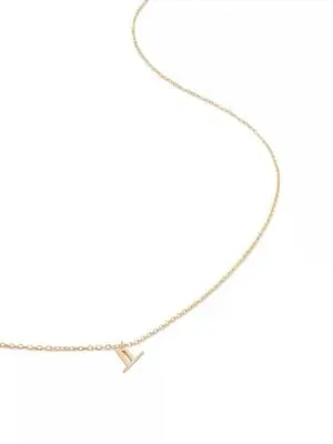 Monica Vinader 14kt Yellow Initial Y Necklace - Gold