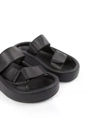 MAISON MARGIELA Webbing Leather Platform Sandals
