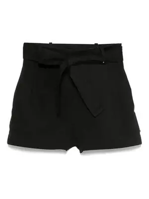 Moncler Gabardine Shorts With Tied Waist