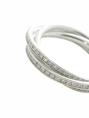 Monica Vinader Sterling Diamond Wedding Ring