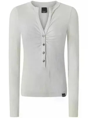 Pinko Gathered Detailing Top - Grey