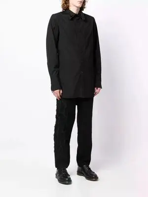 Yohji Yamamoto Bowtie-collar Oversized Shirt