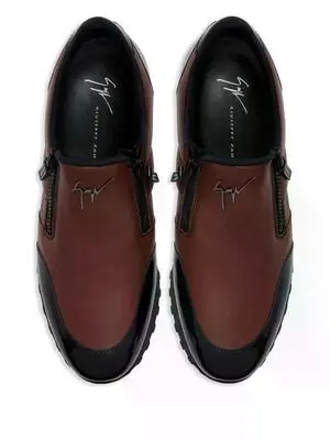 GIUSEPPE ZANOTTI Ilde Run Double-zip Low-top Sneakers - Brown