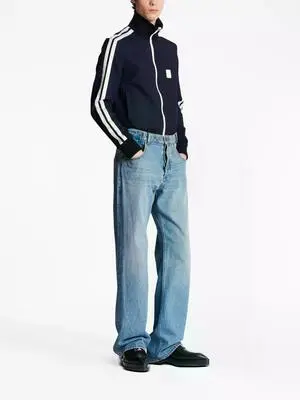 Balmain Contrast Pocket Wide-leg Jeans