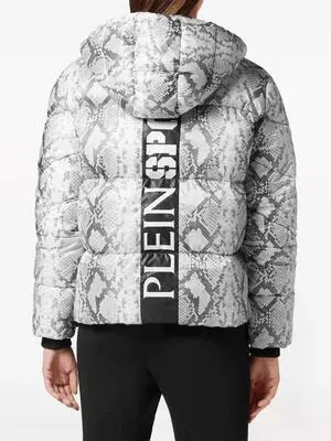 PLEIN SPORT Logo-print Puffer Jacket