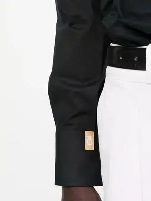 BILLIONAIRE Silver Cut Long-sleeved Shirt