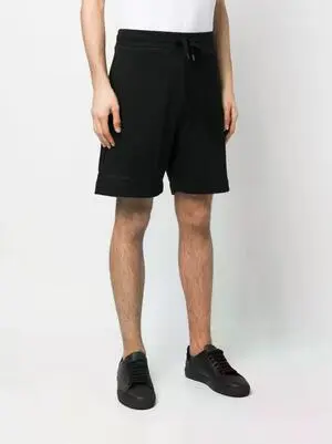 Canada Goose Logo Print Cotton Track Shorts