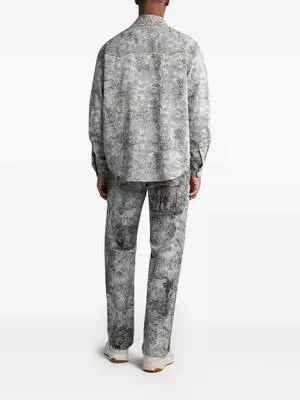 Etro Linen Denim Shirt Jacket