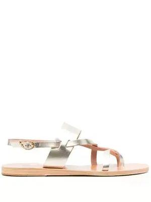 ANCIENT GREEK SANDALS Alethea Metallic-effect Sandals - Gold