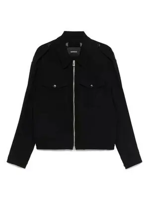 SONGZIO Zip-up Hunting Jacket With Flap Pockets