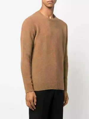 DRUMOHR Crew Neck Wool Jumper - Brown
