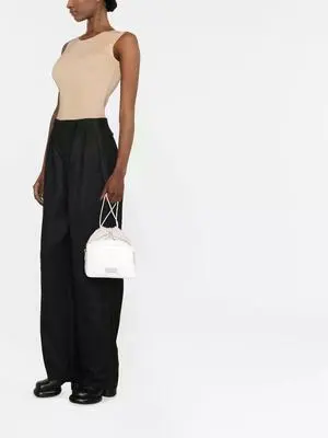 MAISON MARGIELA Round Neck Sleeveless Bodysuit - Neutrals