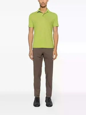 Incotex Mid-rise Tapered Leg Chino Trousers - Brown